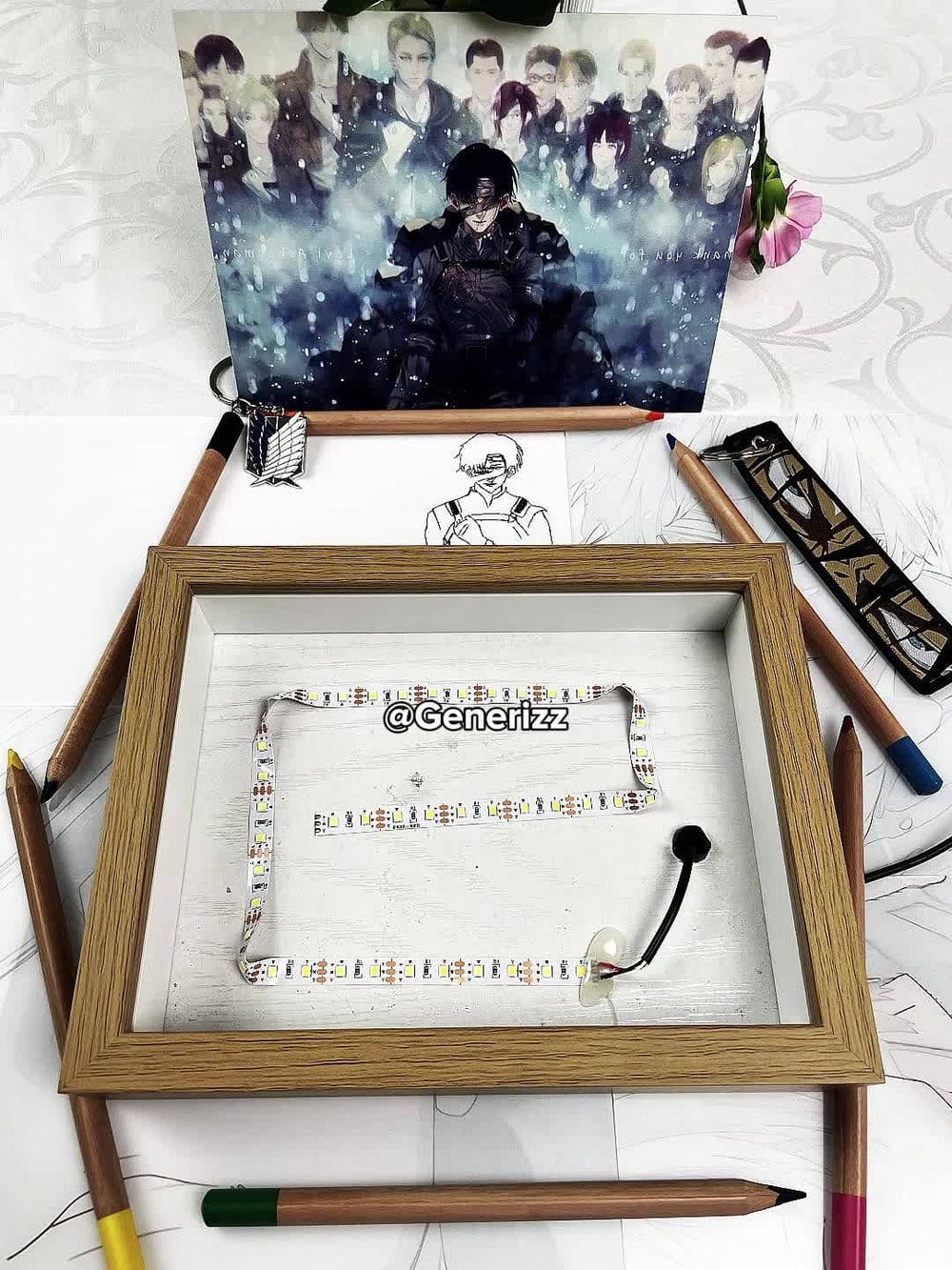 Attack on Titan - Fallen Comrades - Levi Final Salute LED Light Painti ...