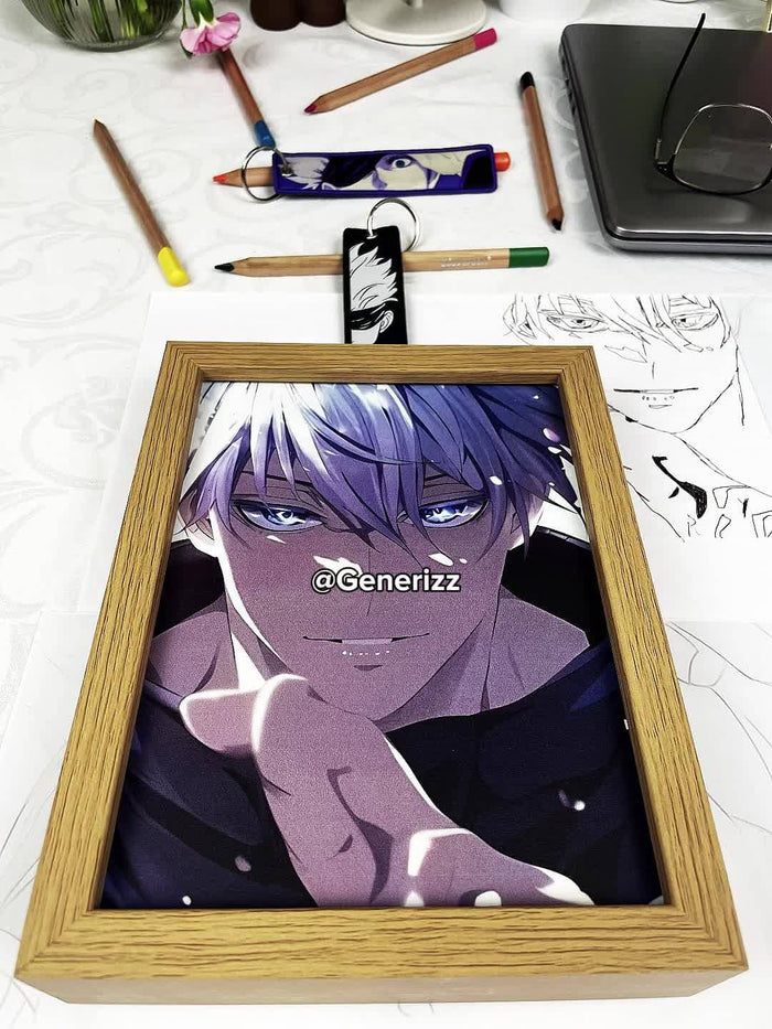 JJK Gojo Domain Expansion Scene: Unlimited Void LED Light Painting ...