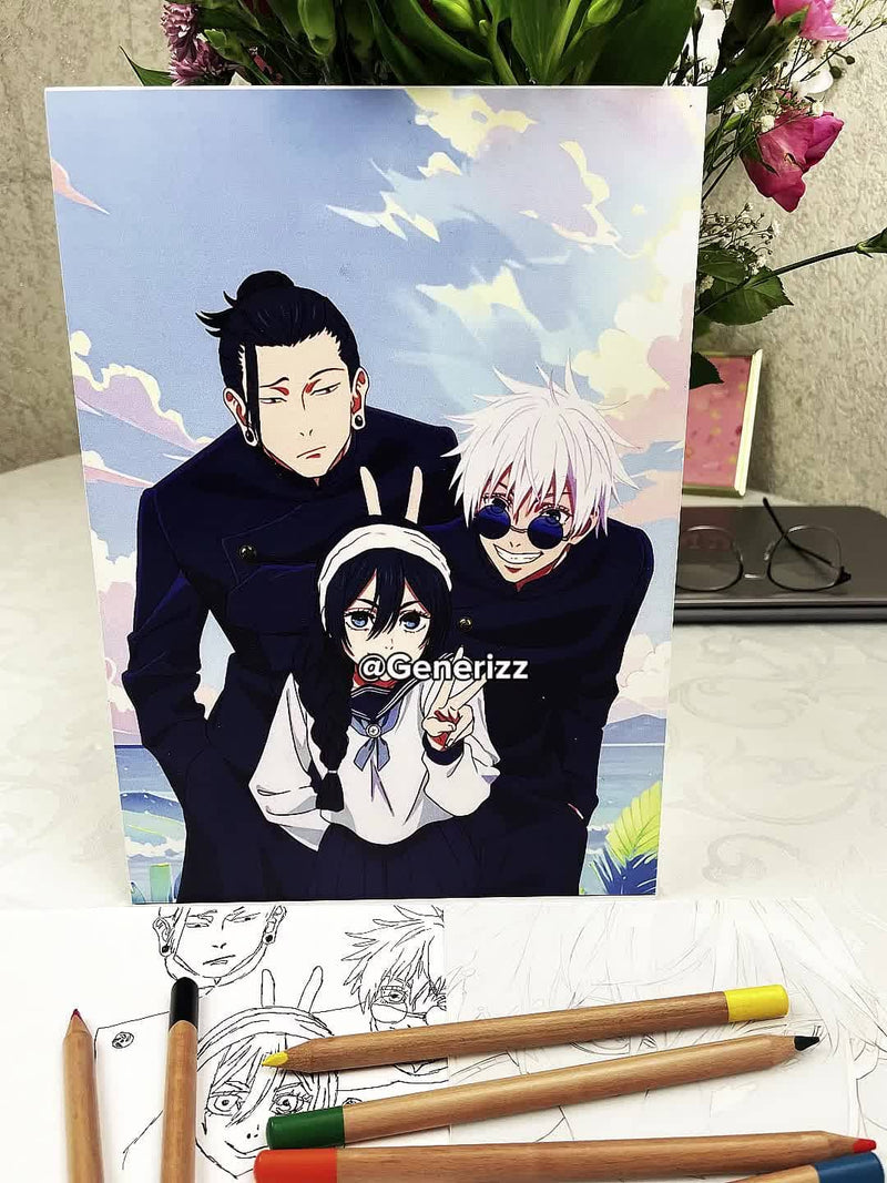 Jujutsu Kaisen - Gojo Past Arc - Gojo x Geto x Amanai LED Light Painti ...