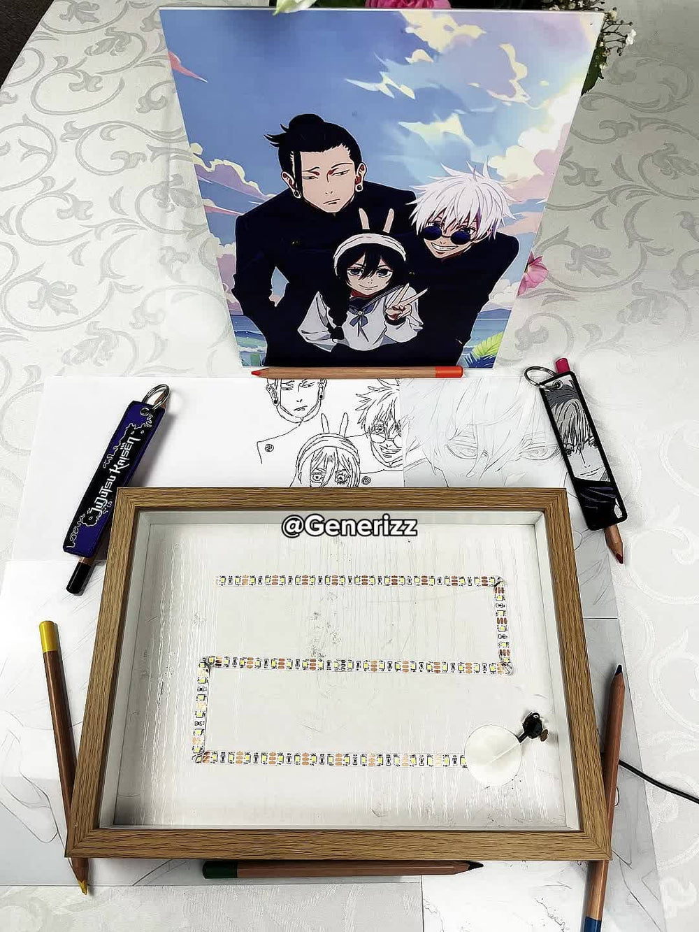 Jujutsu Kaisen - Gojo Past Arc - Gojo x Geto x Amanai LED Light Painti ...