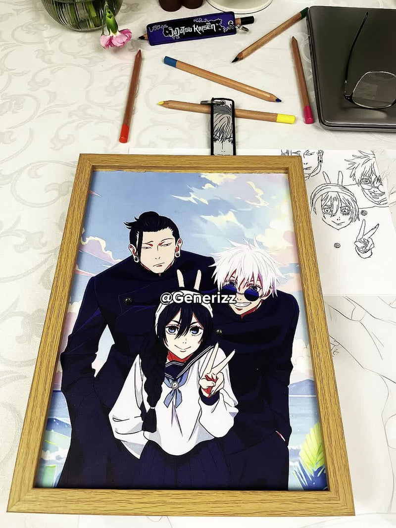 Jujutsu Kaisen - Gojo Past Arc - Gojo x Geto x Amanai LED Light Painti ...